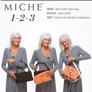 Miche Bags | Bags | Miche Claire Classic Shell Red Black | Poshmark